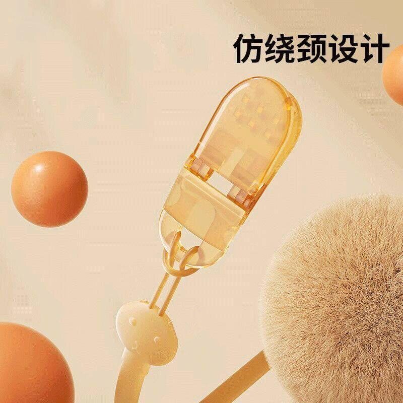 胶防挂绳安抚食品级咬咬乐嘴咬可水煮安抚奶嘴百搭丢绳奶嘴链牙胶