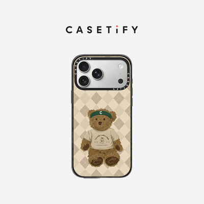 CASETiFY Sip & Serve 网球俱乐部系列 小熊服务生 适用于苹果iPhone17ProMax/17Pro/16ProMax/16Pro手机壳