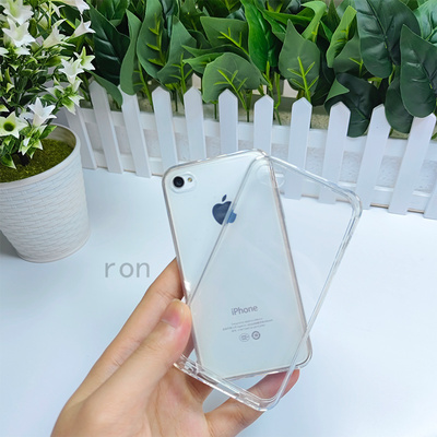 适用苹果4s手机壳iphone4硅胶简约全包防摔保护套四s的男女新款时尚超薄简约软壳潮保护壳A1431外壳A1332纯色