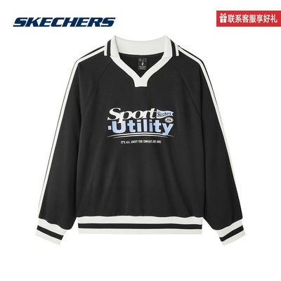 斯凯奇运动2025春女卫衣 L125W092-0018