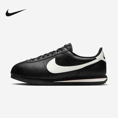 耐克女鞋CORTEZ黑色复古跑步鞋低帮休闲百搭轻便运动鞋DN1791-116