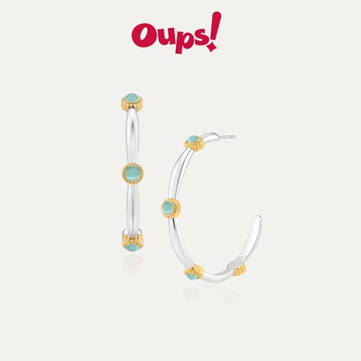 【新品】Oups!月影碧波耳环925银