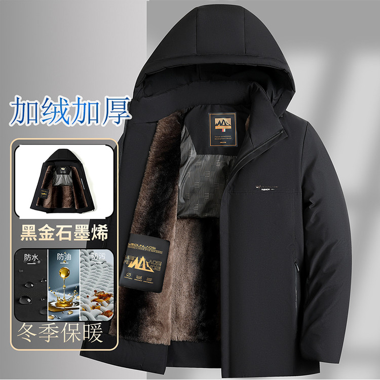 可脱卸帽常规保暖聚酯纤维标准棉衣