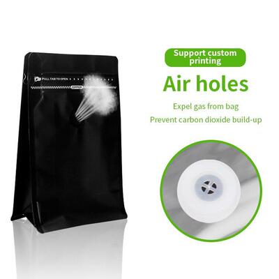 Cusom Food Plastic Pouch Flat Bottomf ClofeeMPG Bagts With V