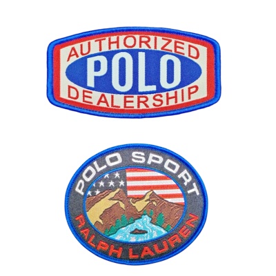 POLO RL美式复古异型袖章布章布贴徽章臂章补丁 魔术贴款