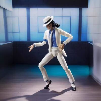 迈克尔杰克逊MichaelJackson月球漫步手办模型45度倾斜舞姿人偶