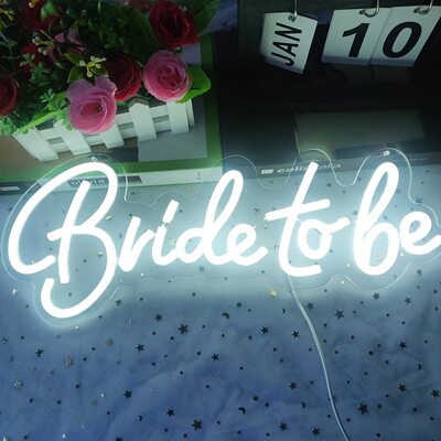 跨境电商bridetobe英文字母霓虹灯造型婚庆婚礼派对布置装饰灯牌