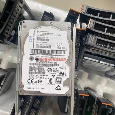 00RX908 00RY111 存储硬盘 1.8T 12G SAS 10K 2.5寸 V3700 G2