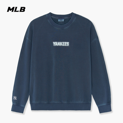MLB官方 男女复古水洗做旧风套头卫衣25年春夏新款MTB14
