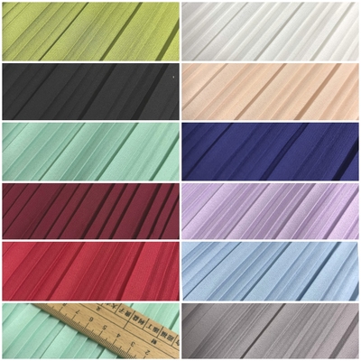 大牌风琴百褶垂感好微透雪纺布料