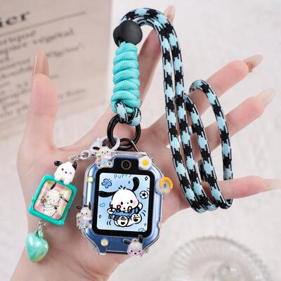 适用华为ASN-AL10儿童手表5pro表带5X/5Xpro挂套4X保护壳3Pro吊绳