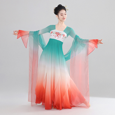 古典舞服装女飘逸仙气古风纱衣