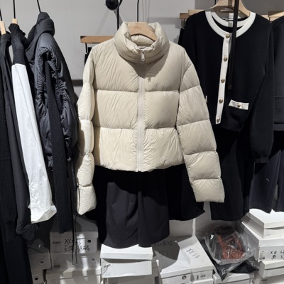 indiciaF2D4YR678F专柜正品标记女装短款立领羽绒服外套吊牌1389