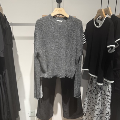 indicia6B406MS310C专柜正品标记女装百搭圆领套头毛衫吊牌价889