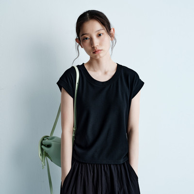 indiciaTHEL2B5TX073专柜正品标记女装百搭T恤上衣短袖吊牌价369