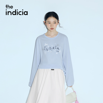 the indiciaL2B6TX164专柜正品标记女装T恤清新上衣吊牌价439