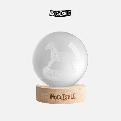 mocuishle梦核木马发光水晶球