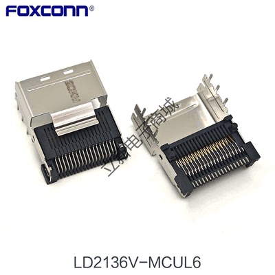 Foxconn/富士康LD2136V-MCUL6 U.2 SAS 36P卧贴立贴 SFF-8087母座