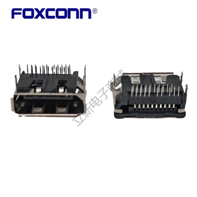FOXCONN富士康3VD11207-87AA-4H高清接口连接器DP母座 20PIN插座