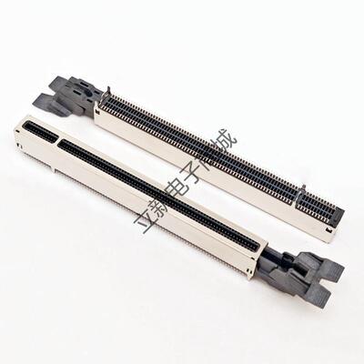 Pcie Gen4.0 164Pin 旋转无屋檐SMT带屏蔽壳 大耳扣