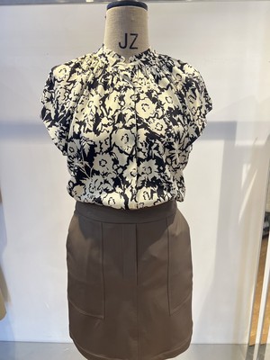 混纺衬衫唯尚印花法式常规扣子