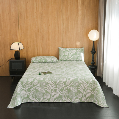 新款老粗布凉席三件套老帆布空调软凉席原棉床单枕套三件套包邮