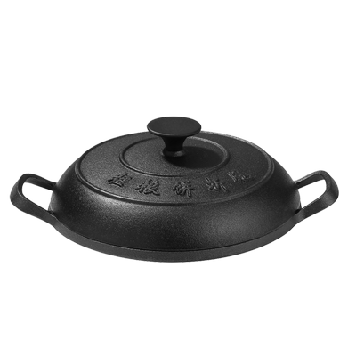 铁仕达铸铁老式摊黄儿锅送油刷