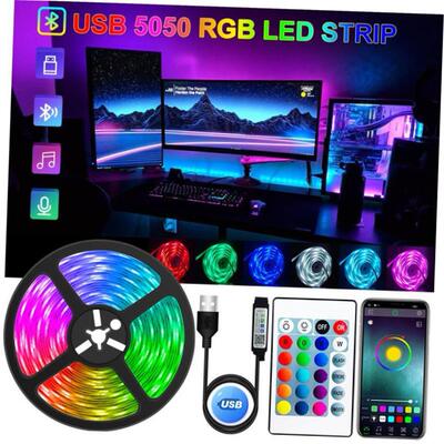 LED Strip Light USB Bluetooth RGB 5V LED RGB /RGBIC Lights