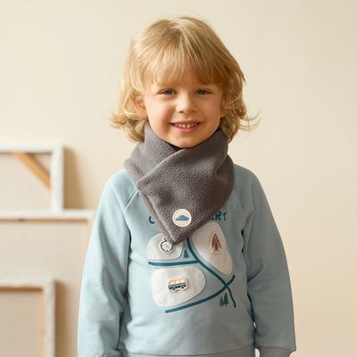 小云朵儿童围巾秋冬宝宝围脖保暖