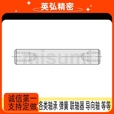 PSFGW6-20-M3-N3/W8-20-M3-N3 导向轴 两端内螺纹型