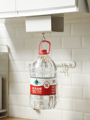 Kitchen towel hanging frame wall drilling down toilet tissue