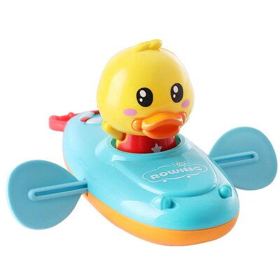 Kids Bath Toy Bath Yellow Duck Pull String Swimming Toy Bath