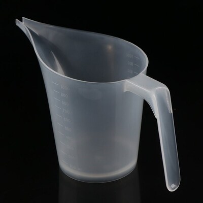 1PCS Tip Mouth Plastic Measuring Jug Cup Graduated Surface C