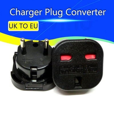 UK TO EU EUROPE Adapter Unversal travel Charger Plug Convert