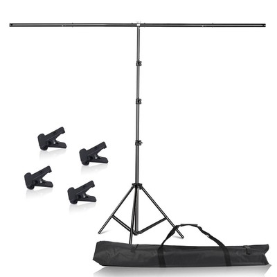 T-Shape Portable Background Backdrop Support Stand Kit Tall