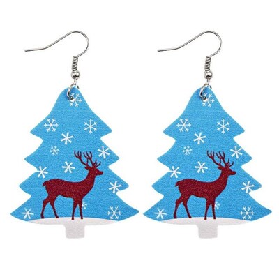 1Pair Christmas Santa Drop Earring Xmas Women Jewelry Pierci