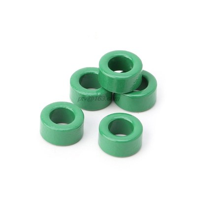 10Pcs Inductor Coils Green Toroid Ferrite Cores anti-interfe