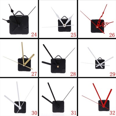 42 Types Quartz Clock Movement Mechanism Hands Wall Repair T