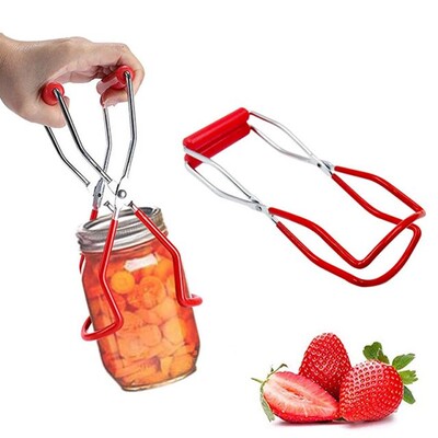 Wide Mouth Clip Canning Jar Tong Stainless Steel Anti-Scaldi