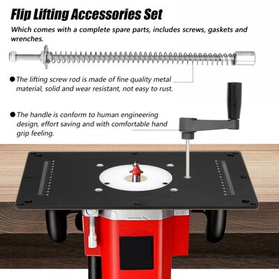 Woodworking Lift Flip Engraving Machine Electric Wood Millin