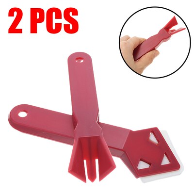 2Pcs Corner Sealant Scraper Caulking Tool Tile Floor Joint G