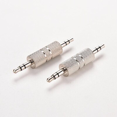 Sliver 3.5mm Stereo Male to Male Audio Jack Plug Headphone A
