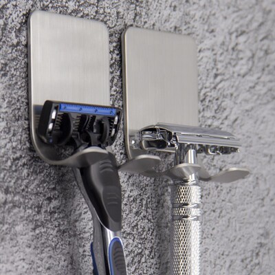 Stainless Steel Razor Rack Men Shaver Holder Razor Holder Sh