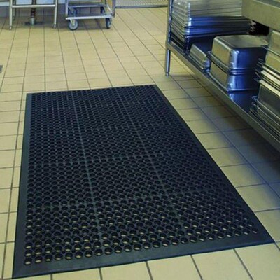 150*90CM Large Anti-Fatigue Drainage Rubber Floor Mat Bar Ki
