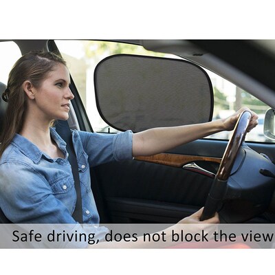 Car Window Shade 2 Pack 44x36cm Cling Sunshade for Car Windo