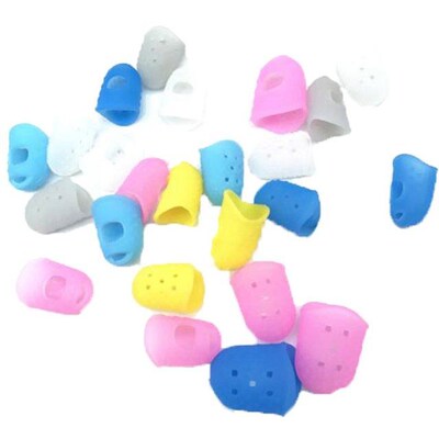 3size Anti-pain Silicone Finger Sleeve Knitting Tool Multico