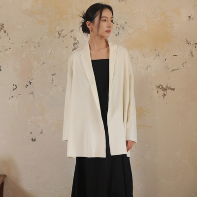 AIRIQI春季新款腰带设计感针织衫