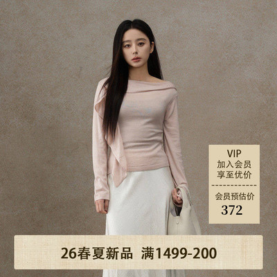 AIRIQI26春新款飘带设计针织衫