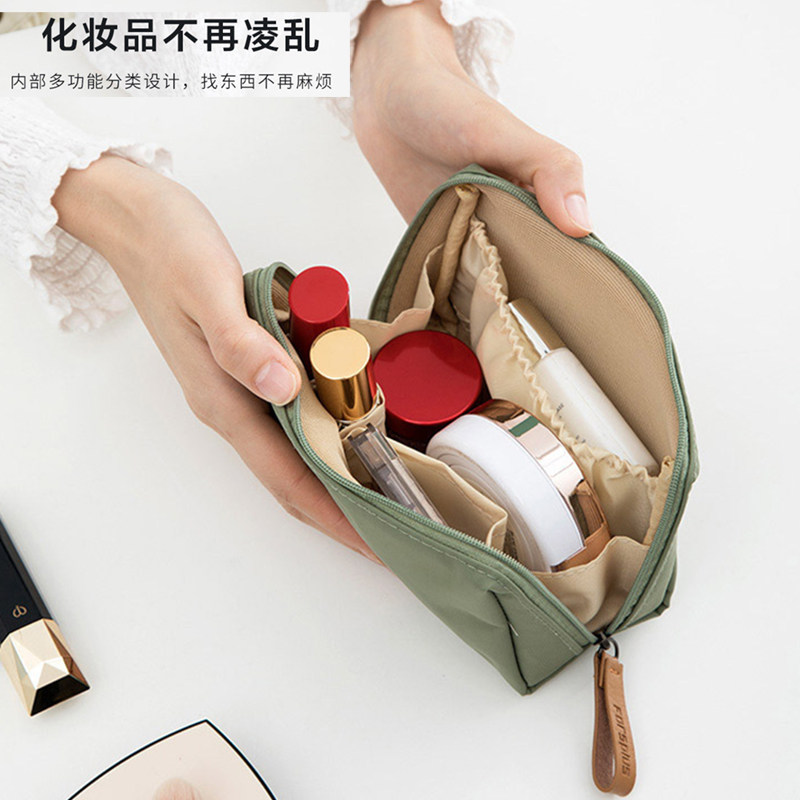 简约化妆包小巧便携化妆袋女韩版高级感多功能旅行随身口红收纳包