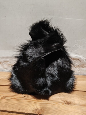 日系土耳其山羊毛皮毛一体双面用女款手提包